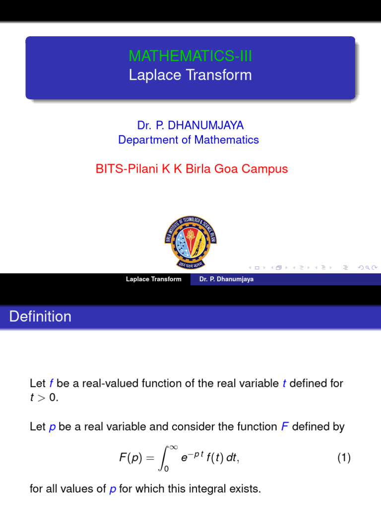 Laplace Transform Part1 | PDF