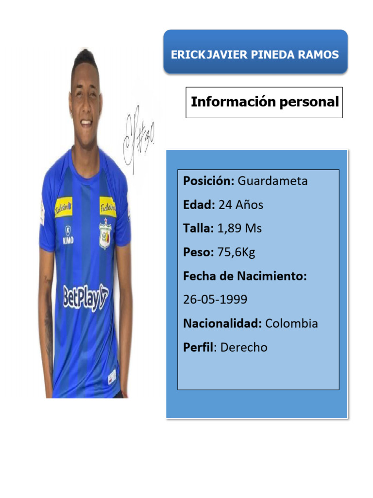 Ficha Técnica Erick Pineda 2024 (Actualizada) - 1 | PDF