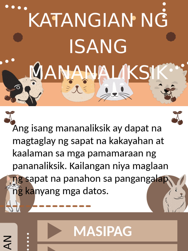 Katangian NG Isang Mananaliksik | PDF