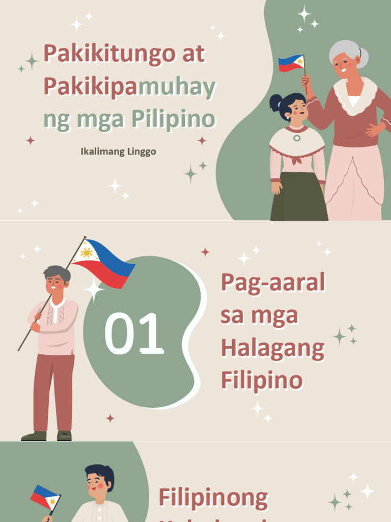 1.5 Ikalimang Linggo - Pakikitungo at Pakikipamuhay NG Mga Pilipino | PDF