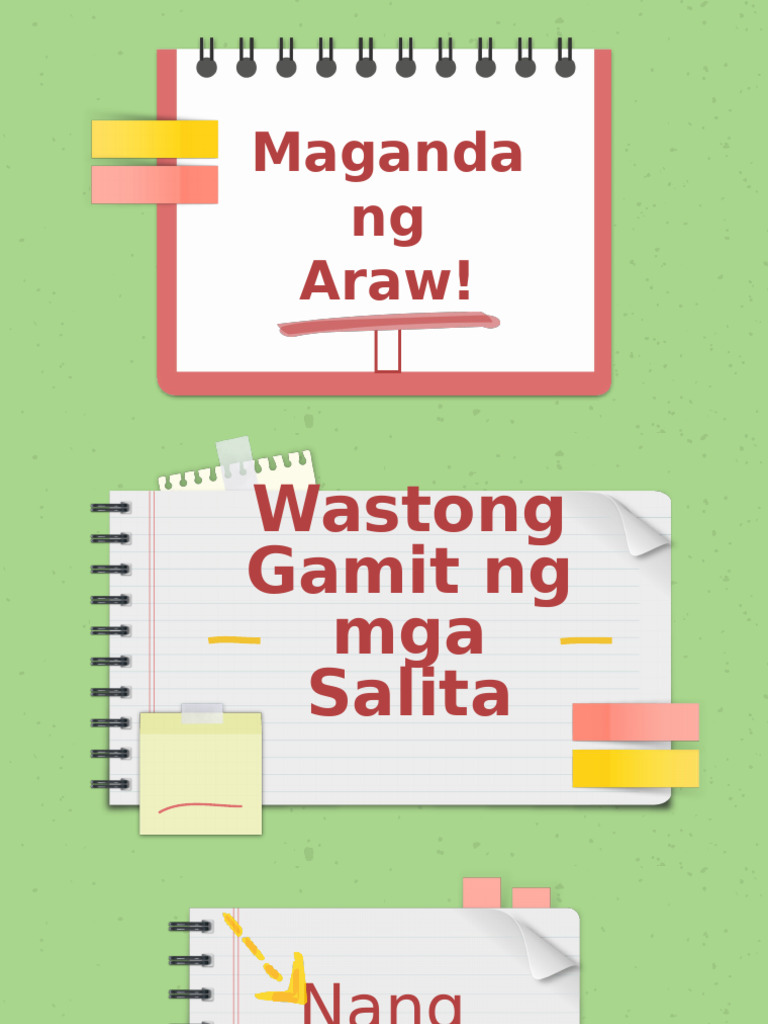 1.3 Ortograpiyang Filipino - Wastong Gamit NG Mga Salita | PDF