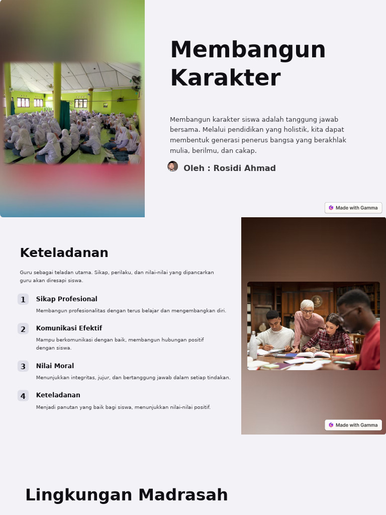 Membangun Karakter Siswa | PDF