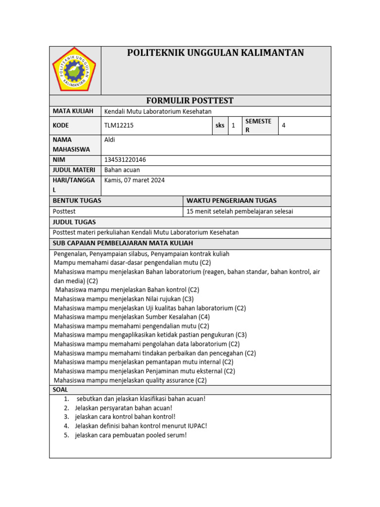 02 Aldi Tugas Teori Bahan Acuan | PDF