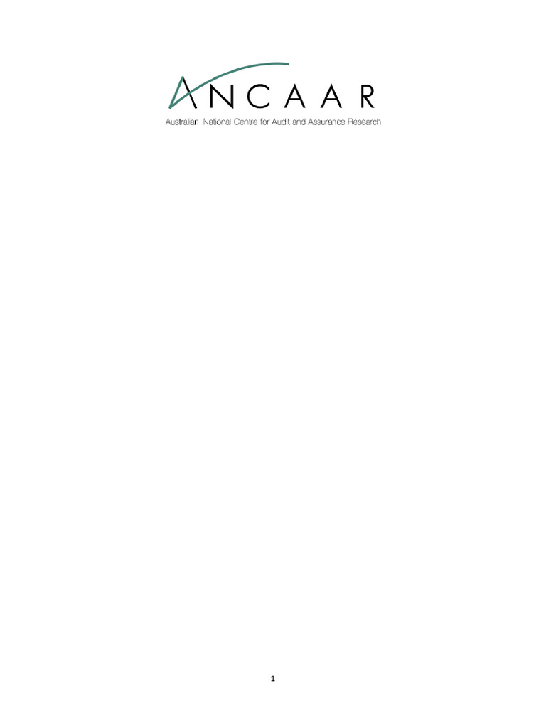 Audit Quality Research Intern Report Smaller | PDF