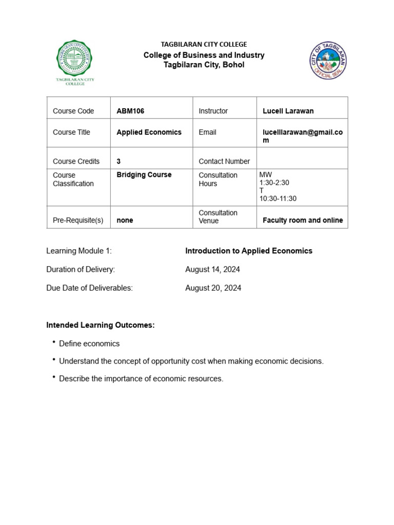 ABM106 Module 1 Revised | PDF