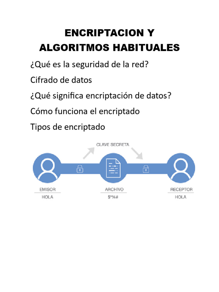 Encriptacion y Algoritmos Habituales | PDF