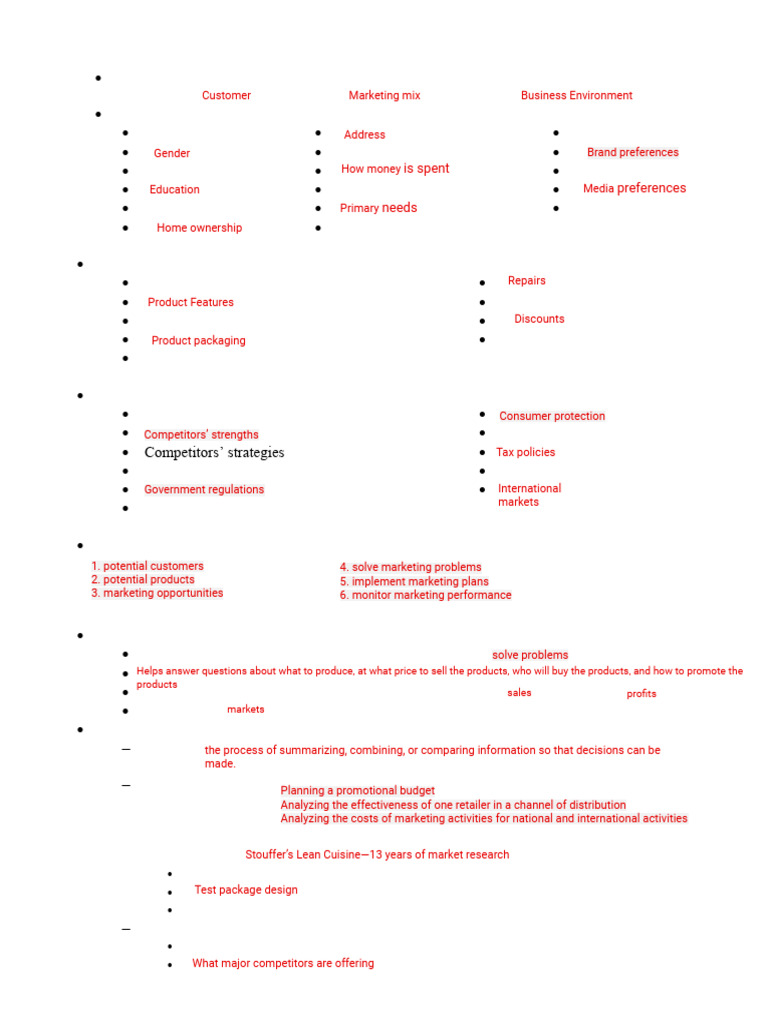 Marketing Matching Worksheet | PDF