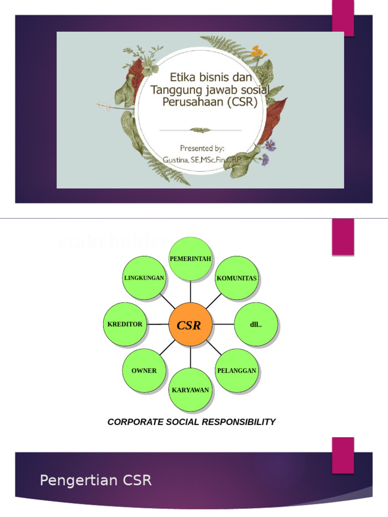 Etika Dan CSR | PDF