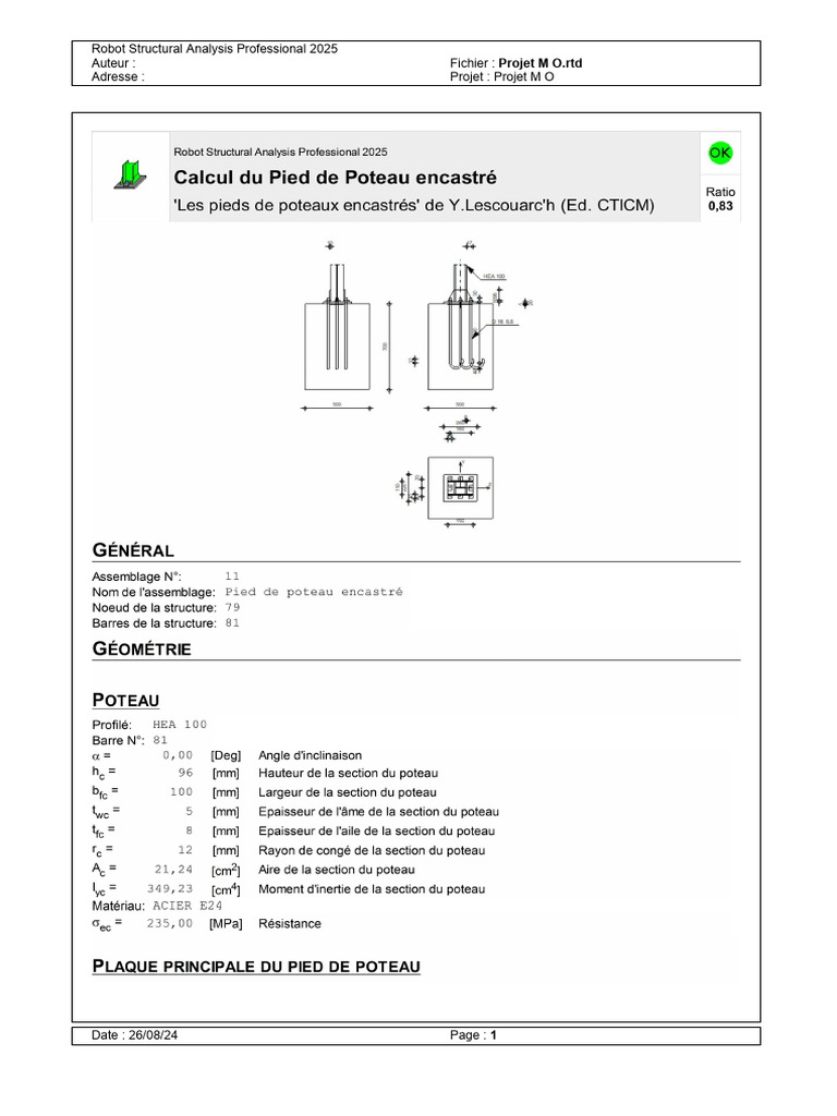 Poteau Centrale | PDF