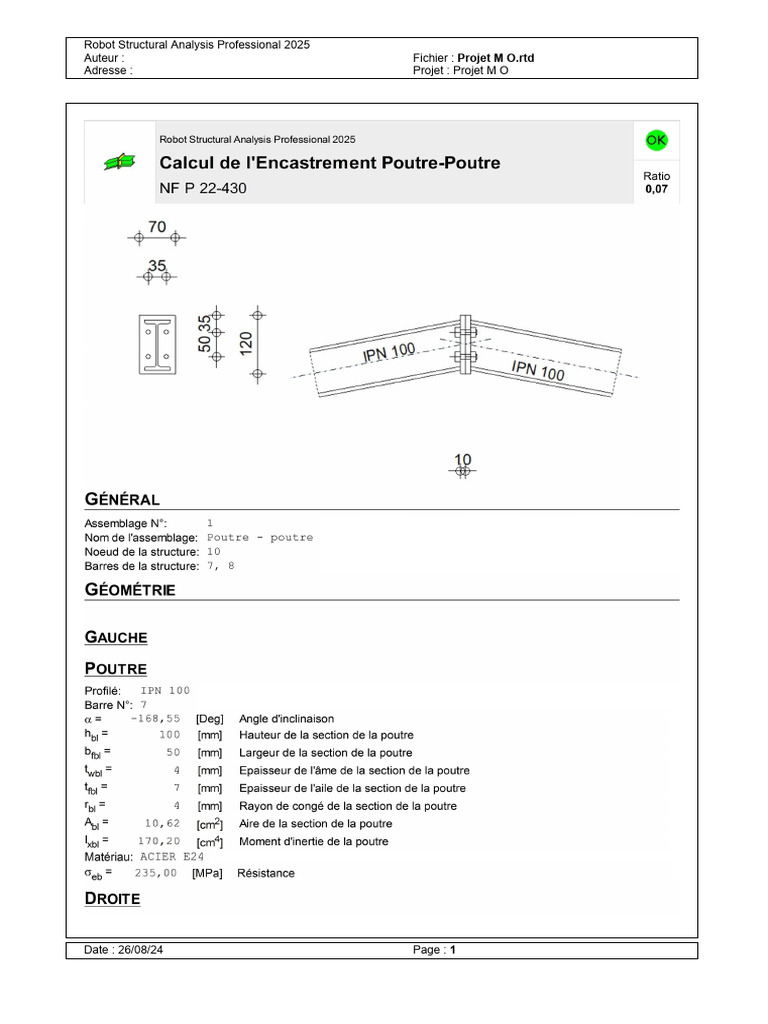 Assemblage Poutre Poutre | PDF