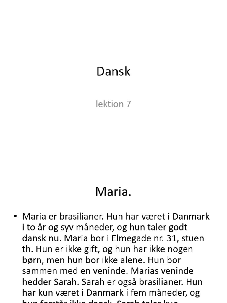 Lektion 7 | PDF