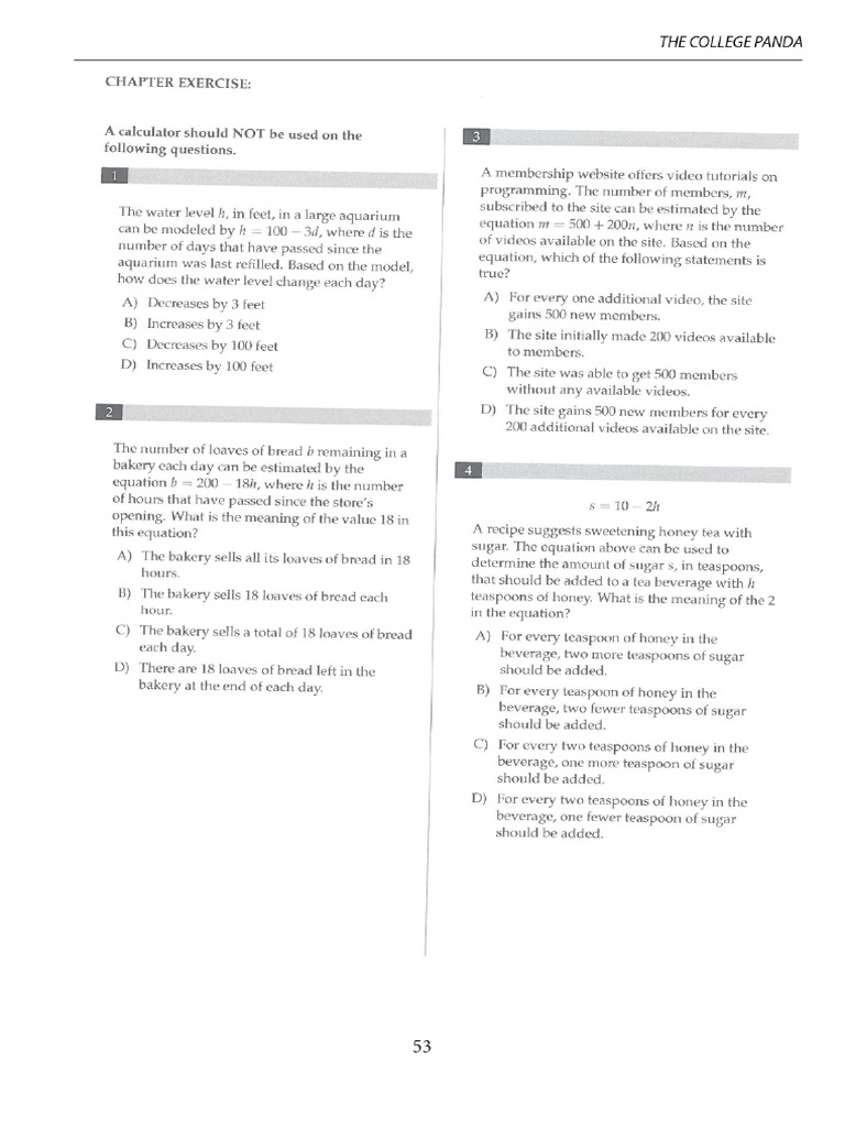 Ultimate Chapter 7 Exercises | PDF