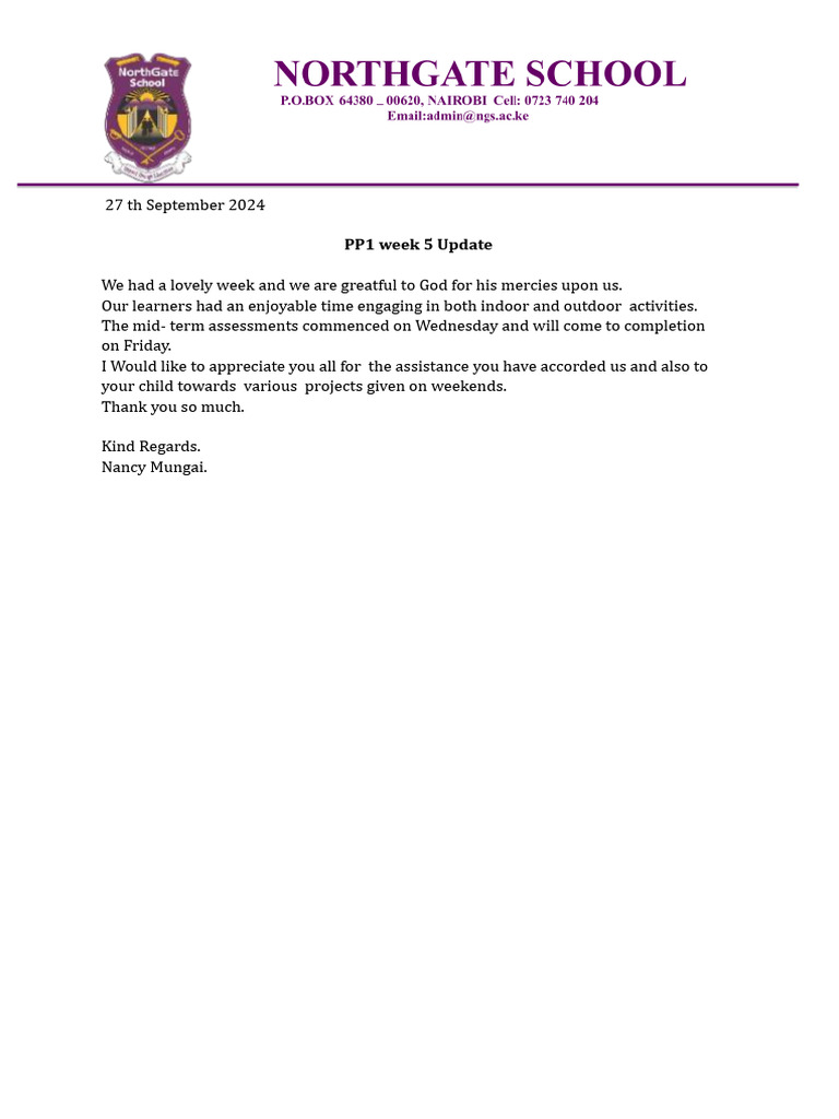 PP1 Week 5 Report. | PDF