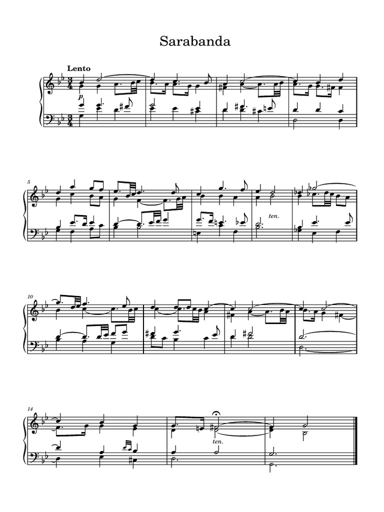 Sarabande Compo | PDF