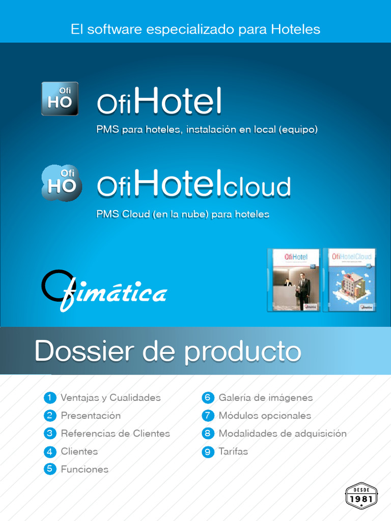 Ofimatica - Dossier OfiHotel | PDF