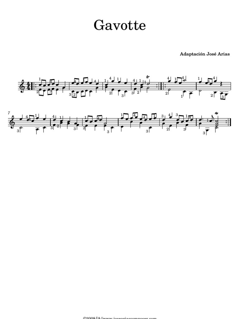 Gavotte | PDF