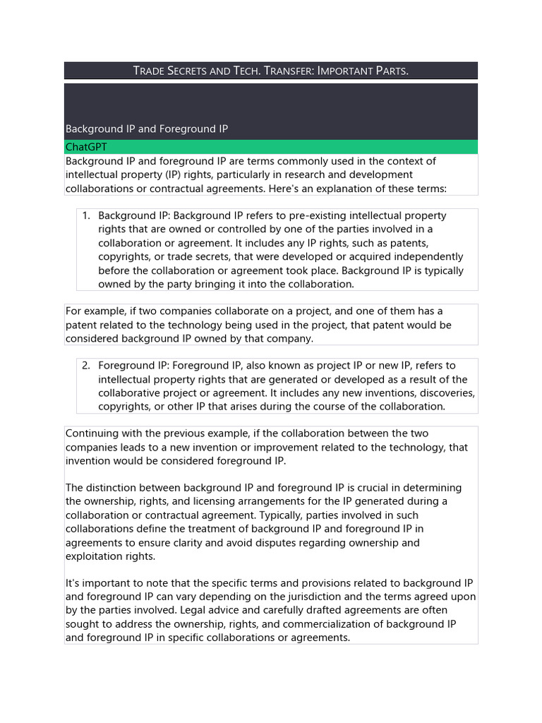 Trade Secrets Imp. | PDF