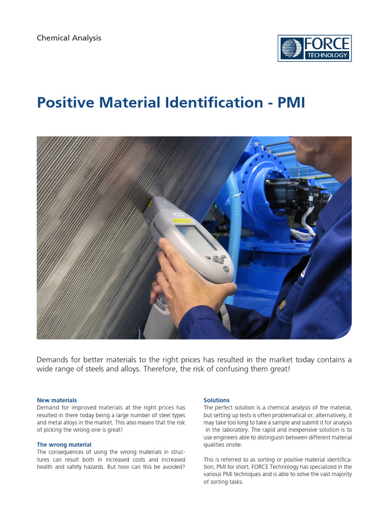 2159 Positive Material Identification PMI | PDF