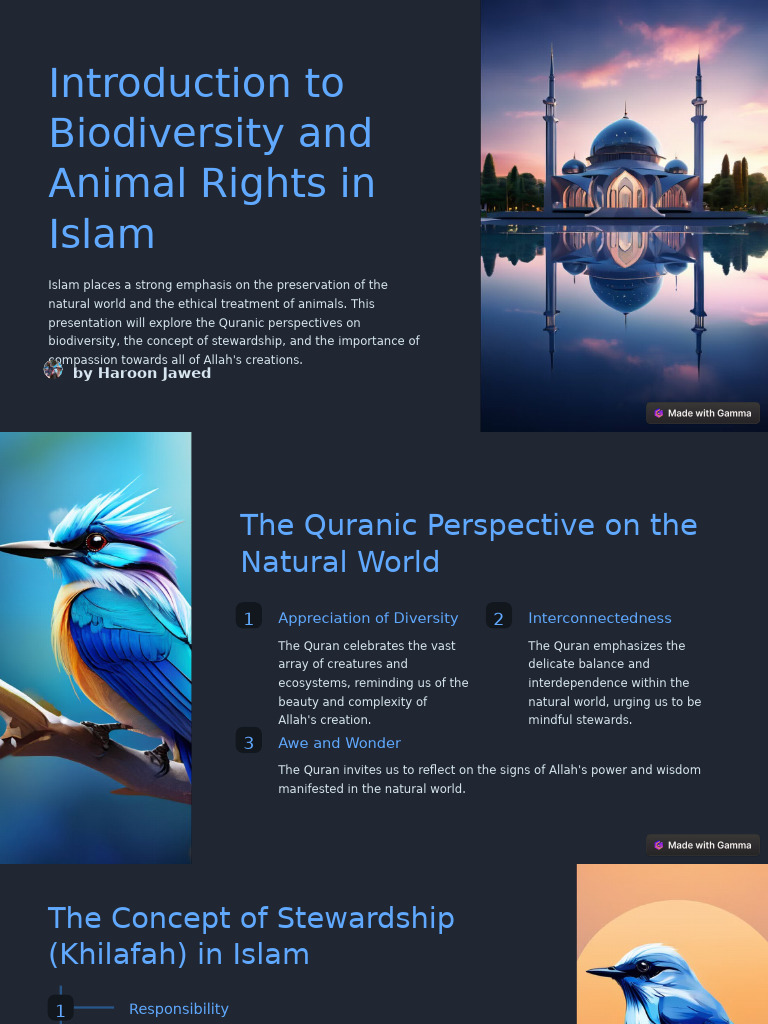 Introduction To Biodiversity and Animal Rights in Islam | PDF ...