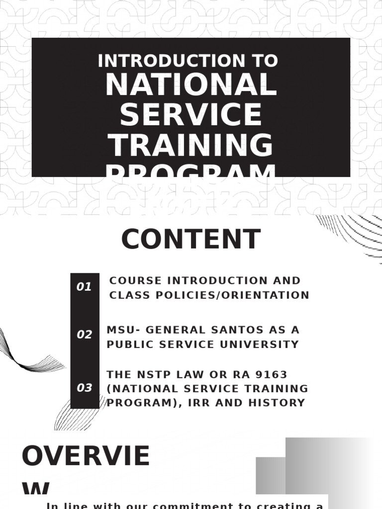 Introduction - To - NSTP | PDF