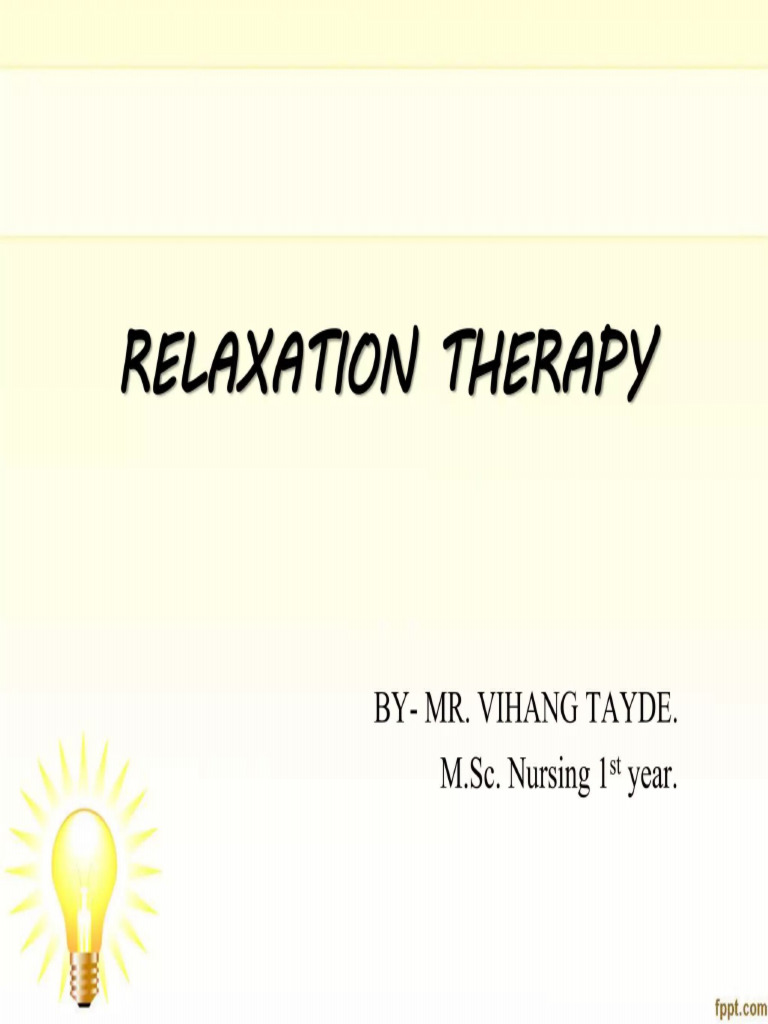 Relaxation Therapy | PDF