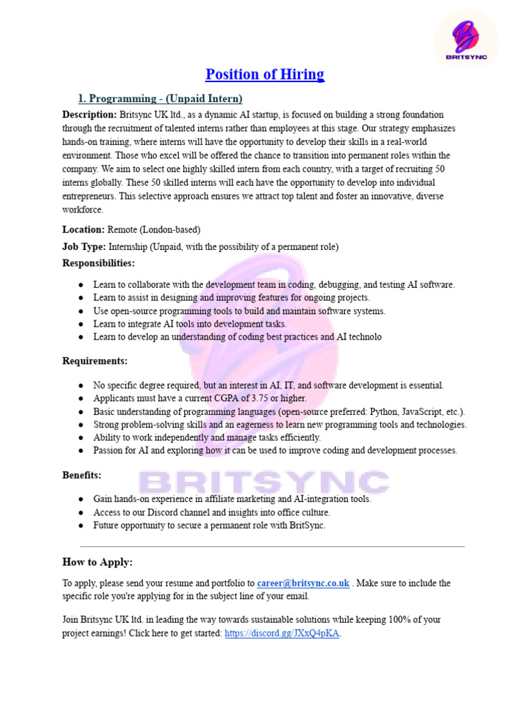 Job Circular | PDF