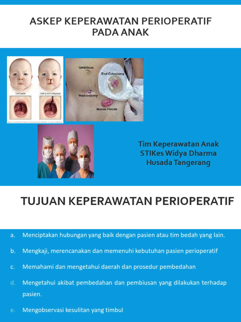 Askep Keperawatan Perioperatif Pada Anak | PDF