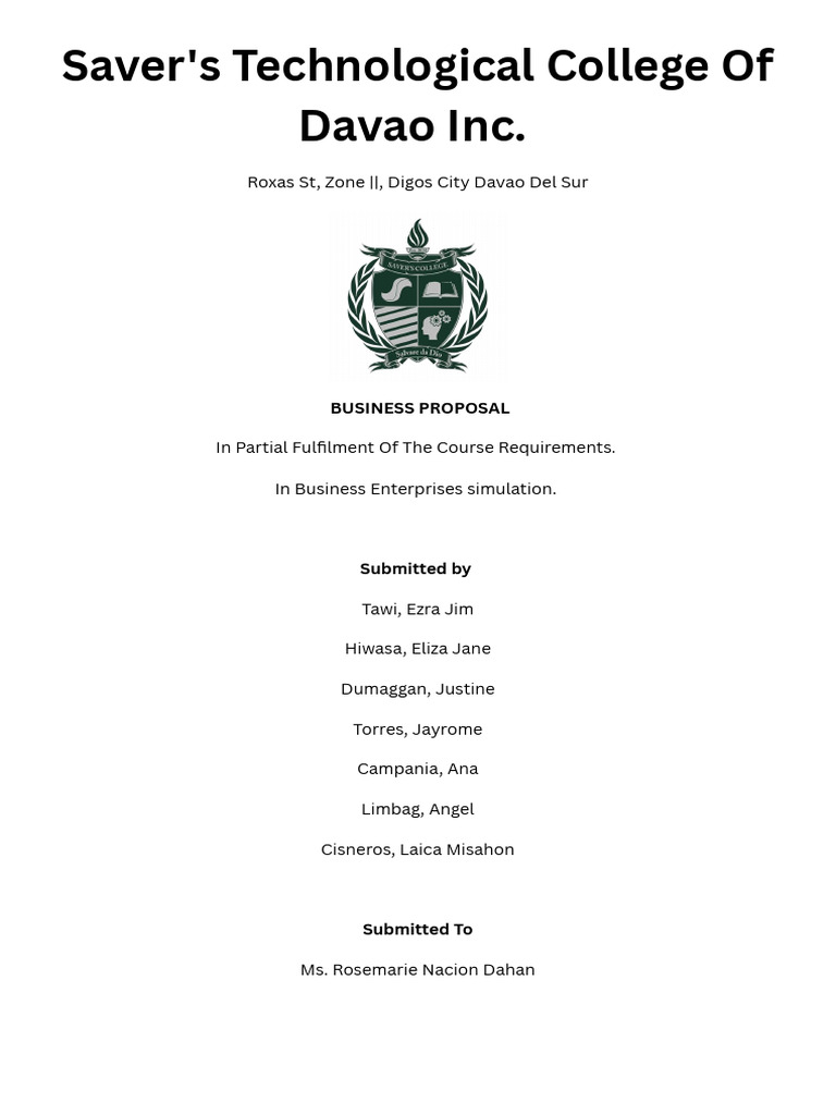 Business Proposal | PDF