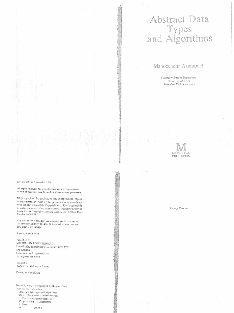 Abstract Data Types Algorithms (PDFDrive) | PDF Abstract Data Types Algorithms (PDFDrive) | PDF