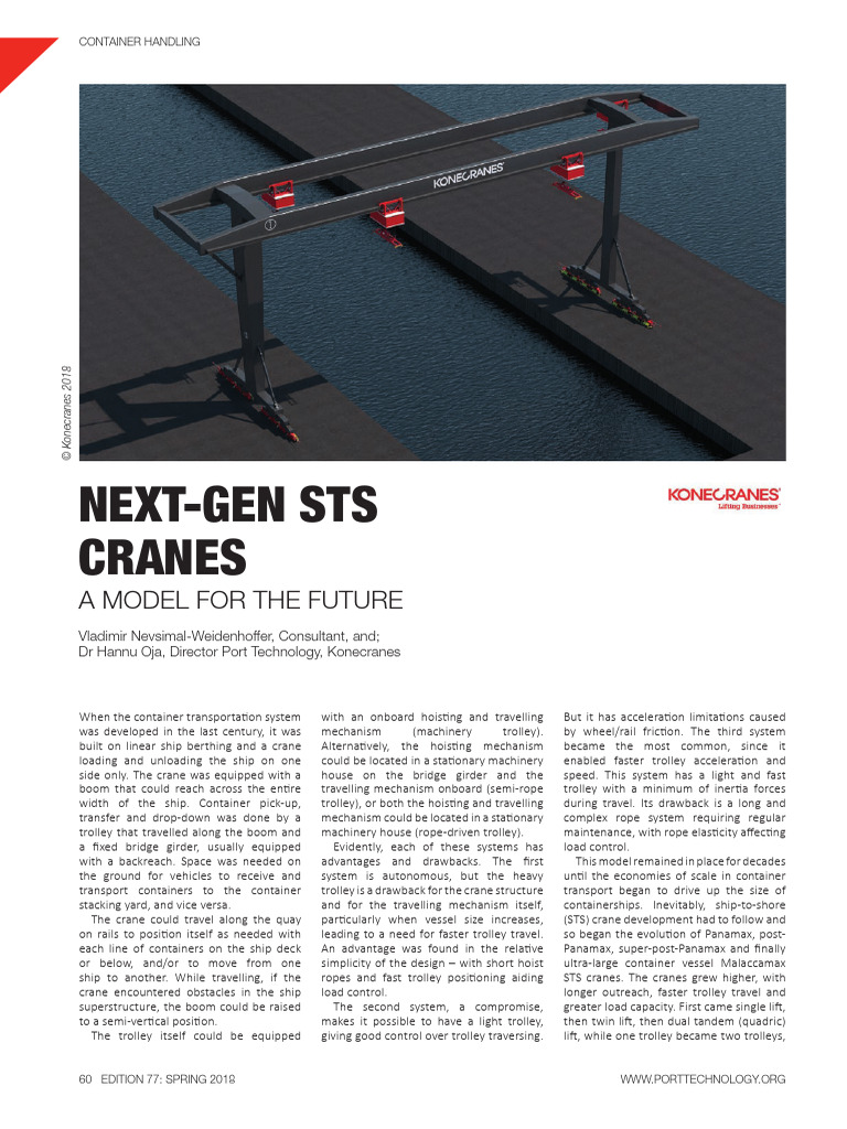 Port Tech Int Issue 77 Konecranes Article New Quayside Crane Concept ...