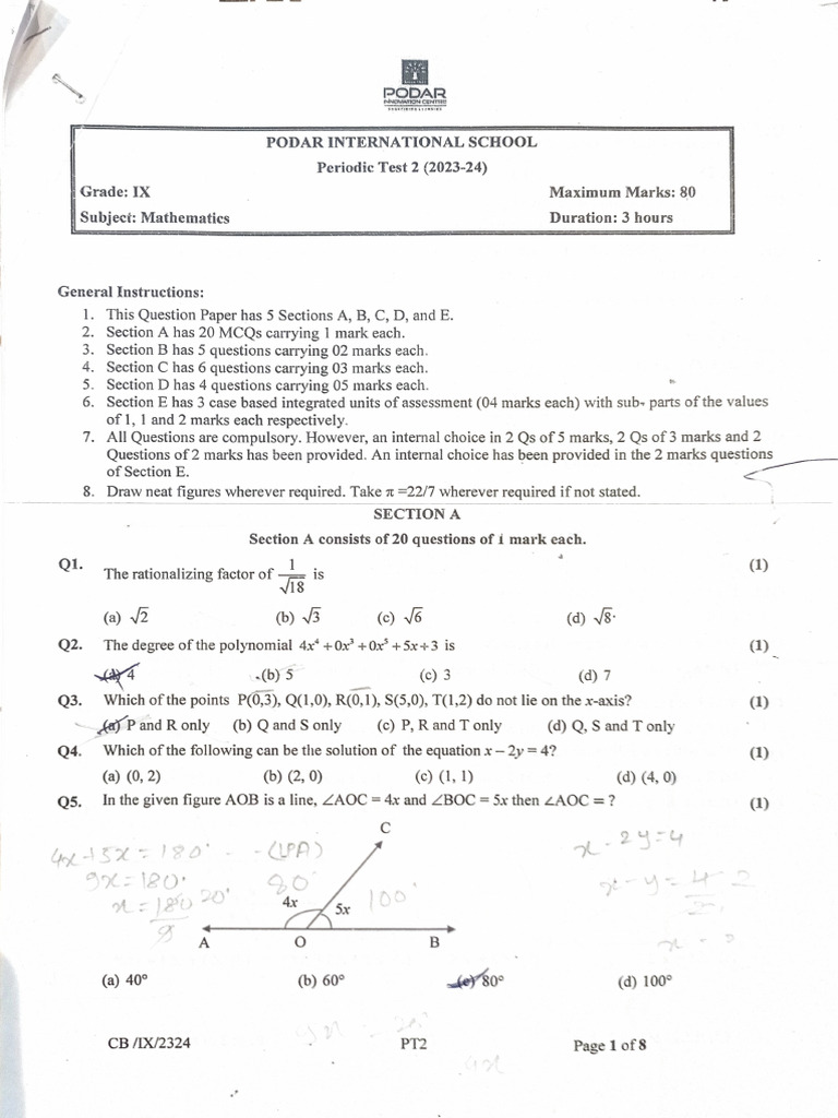 Maths Paper | PDF