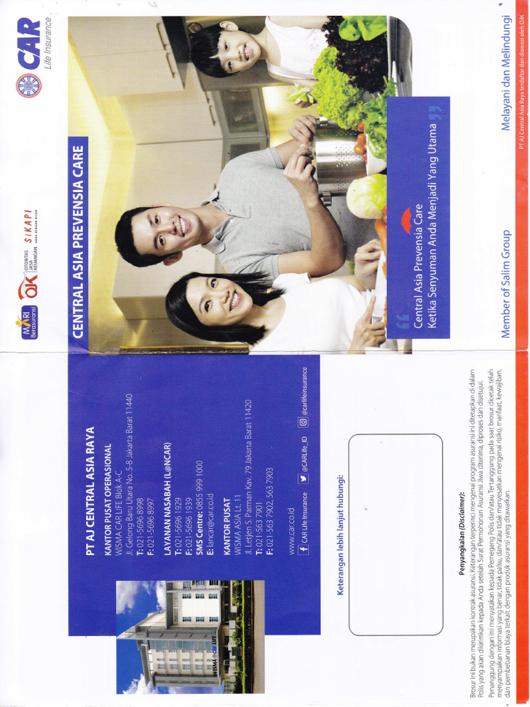 Form Spaj Prevensia Care | PDF