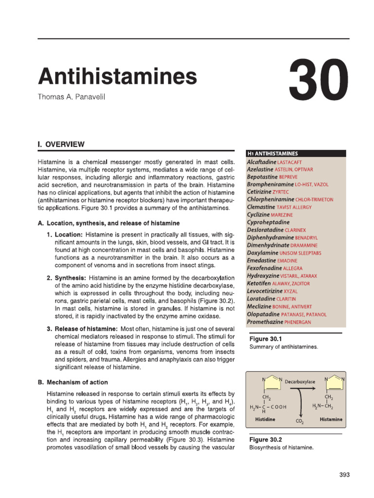 Antihistamines | PDF