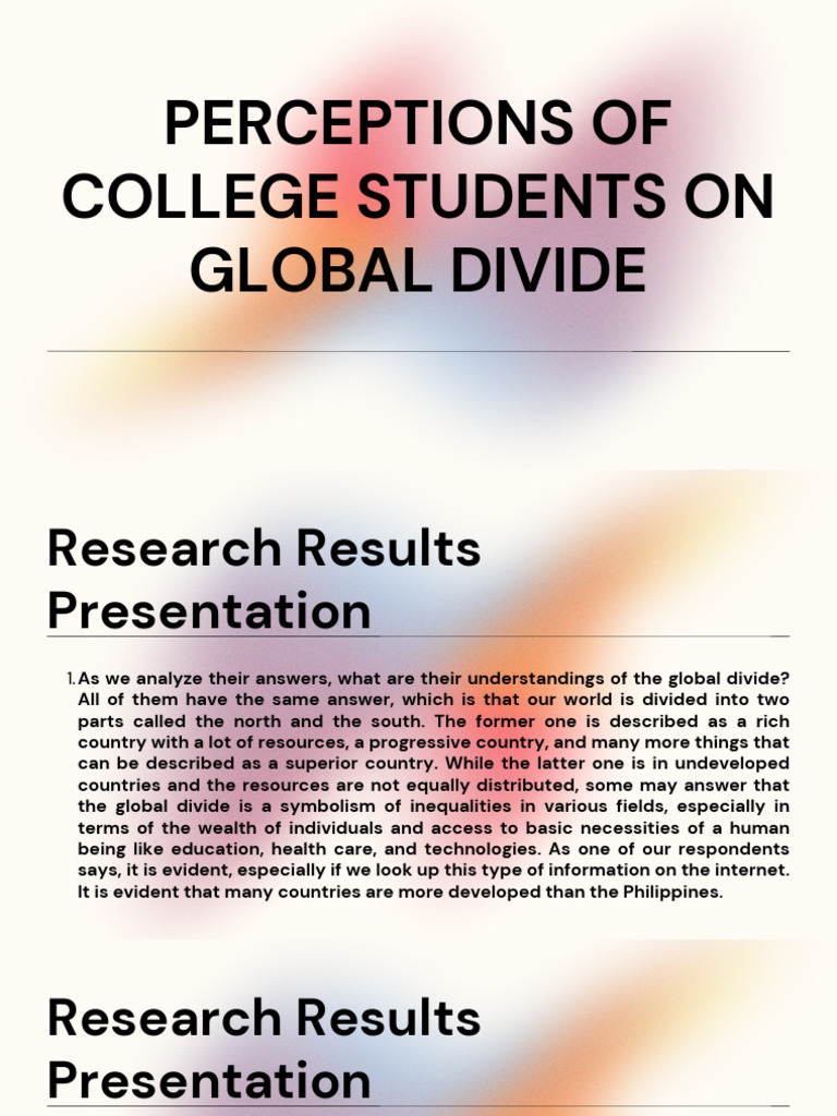 Research Results Presentation | PDF