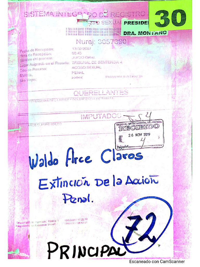 Acoso Sexual Demandado Waldo Arce Compressed | PDF