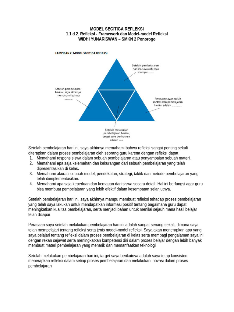 Model Segitiga Refleksi | PDF
