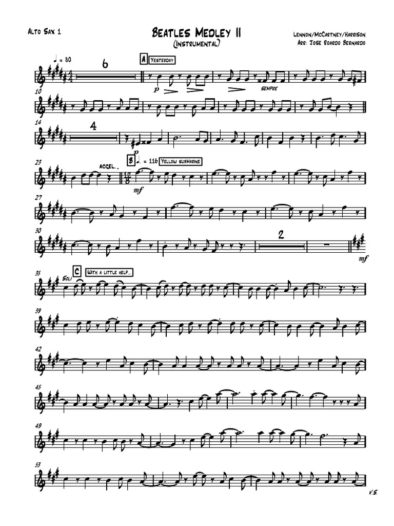 Beatles Alto Sax 1 Pdf 8388
