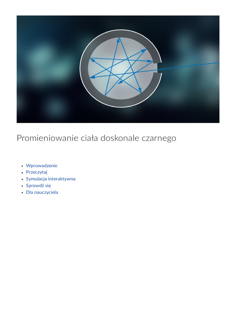 Promieniowanie Ciala Doskonale C | PDF