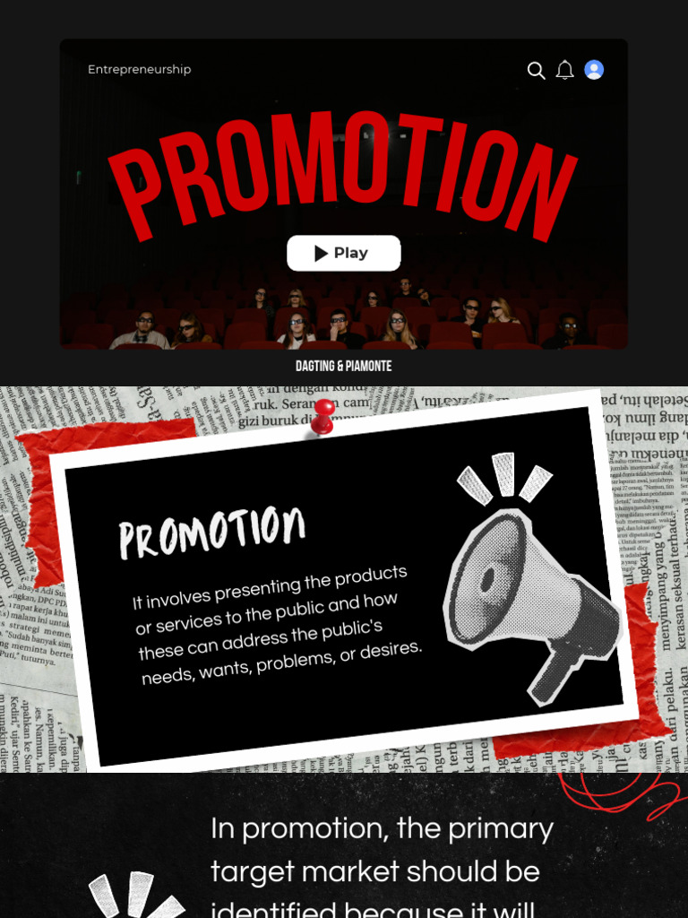 Entrep Promotion | PDF