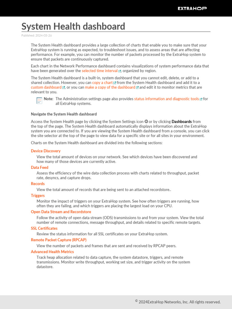 System Health Overview | PDF