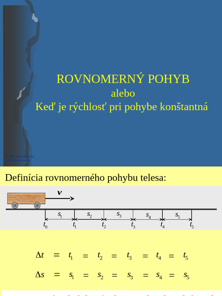 Rovnomerny Pohyb | PDF