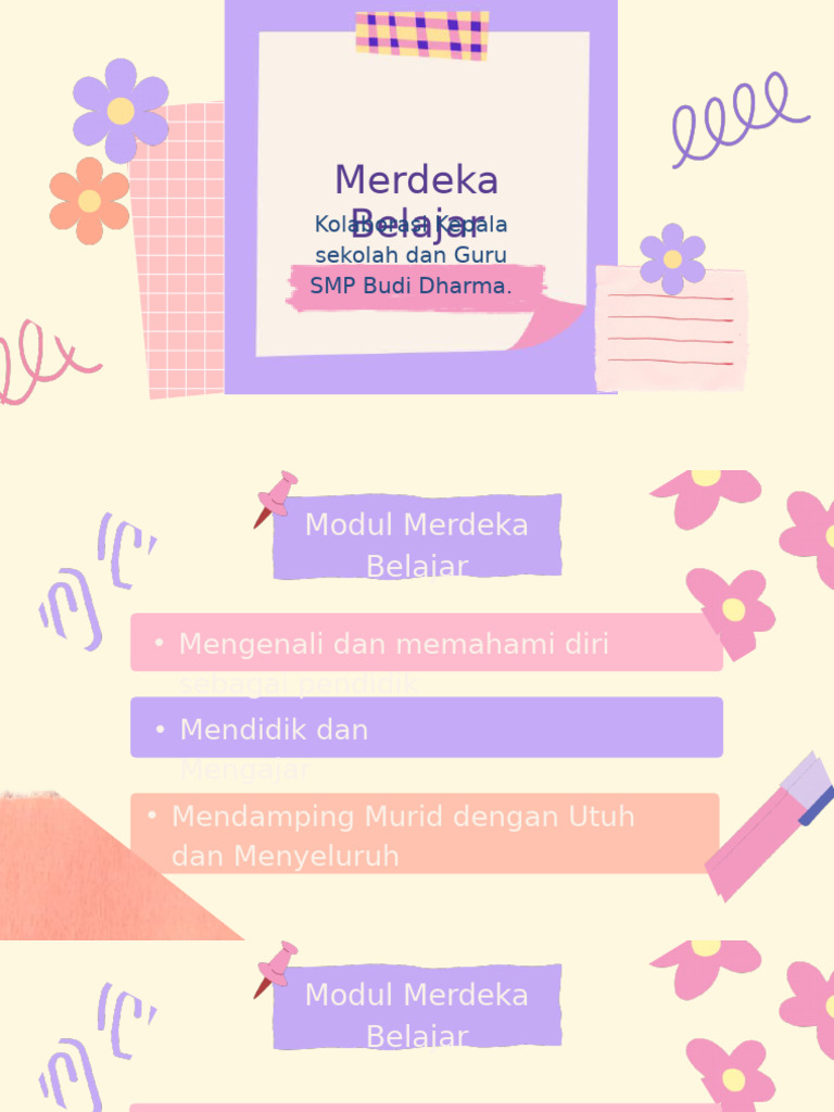 Topik 1 Merdeka Belajar Kolaborasi | PDF