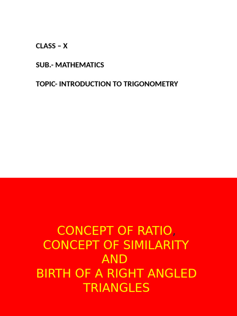 Ppt Intro Of Trigonometry Pdf