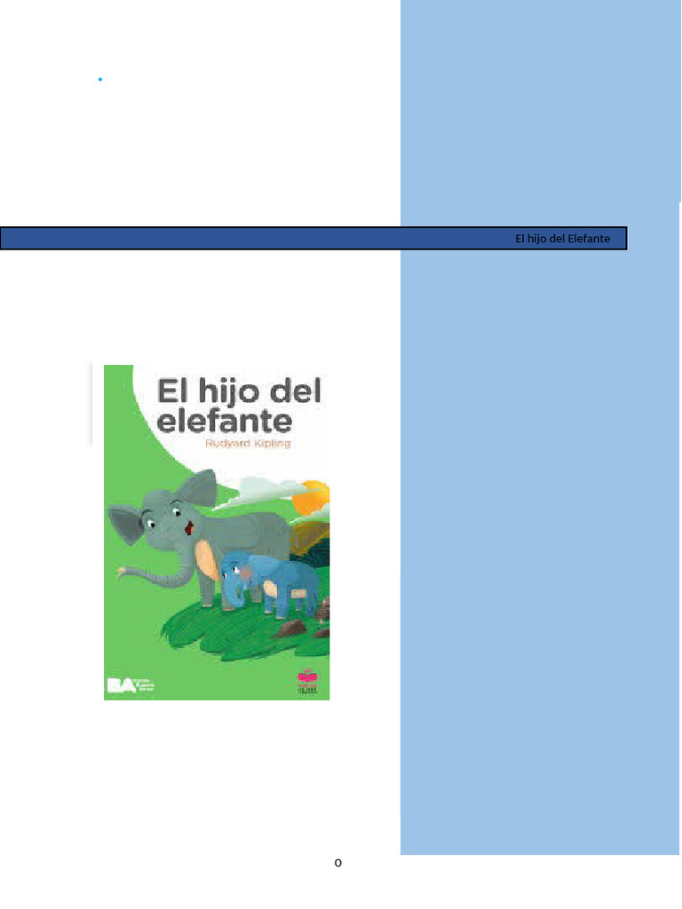 3 El Hijo Del Elefante Secuencia Pdf