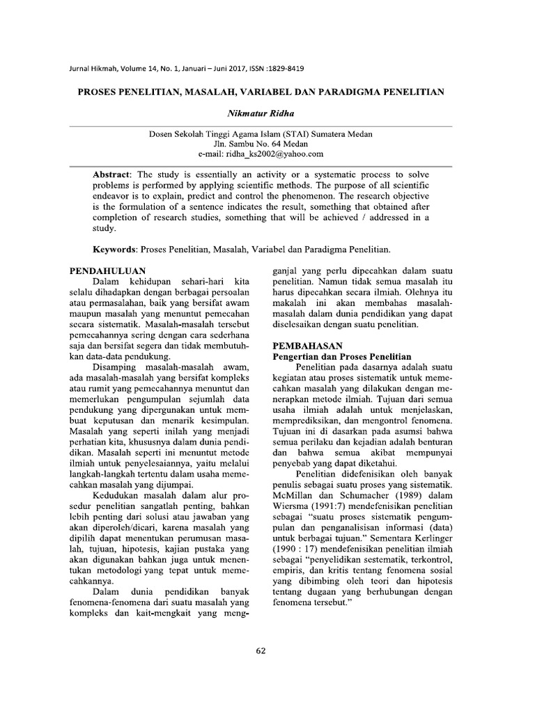 Paradigma Penelitian 2 | PDF