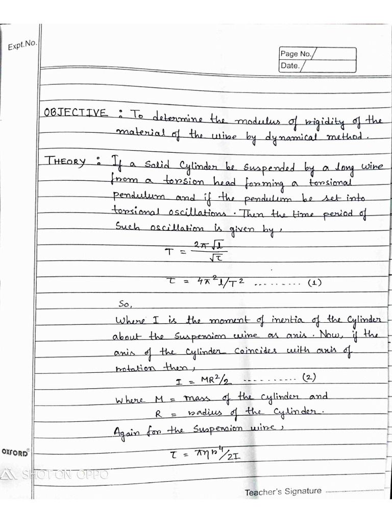 Modulus of Rigidity | PDF