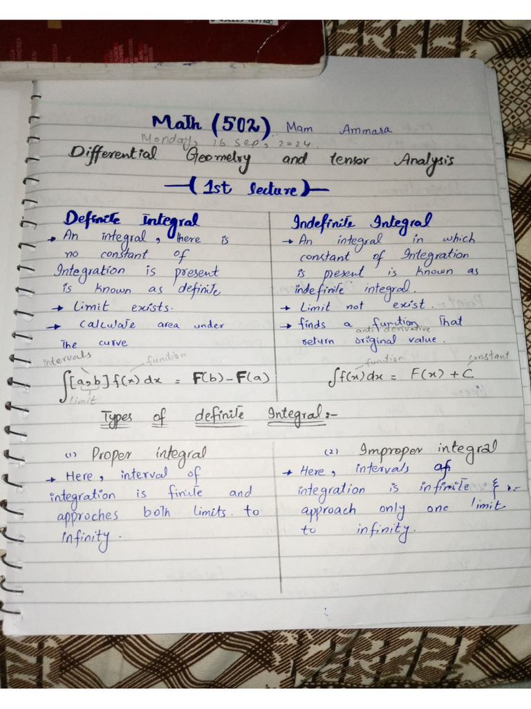 Mam Ammara Complete 1st Week Notes Without Examples | PDF
