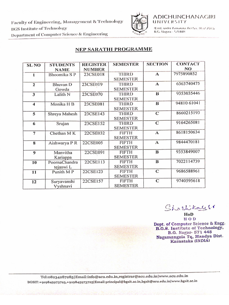 NEP Sarathi Program | PDF