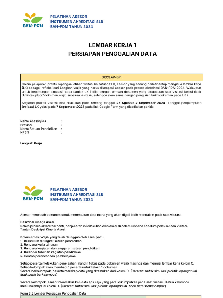 Lembar Kerja 1 Persiapan Penggalian Data | PDF