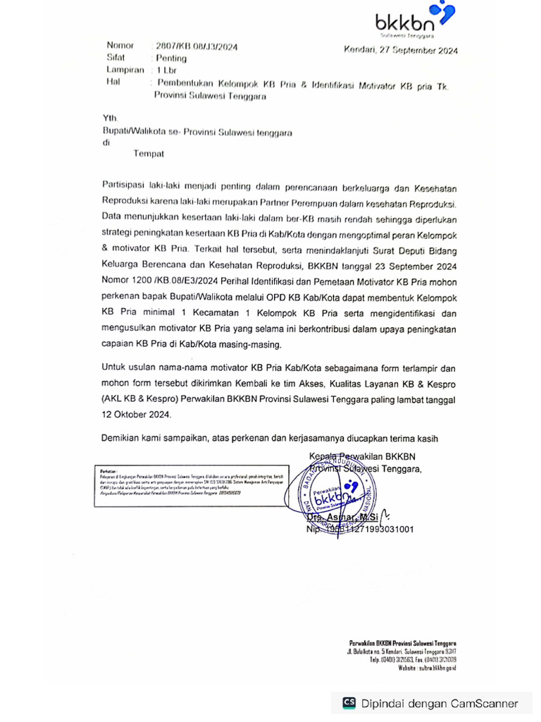 Pembentukan Kelompok KB Pria & Pemetaan Motivator KB Pria | PDF